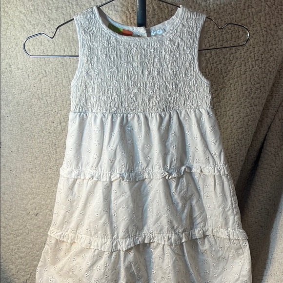 Penelope Mack | Dresses | Penelope Mack White Floral Eyelet Girls Dress ...
